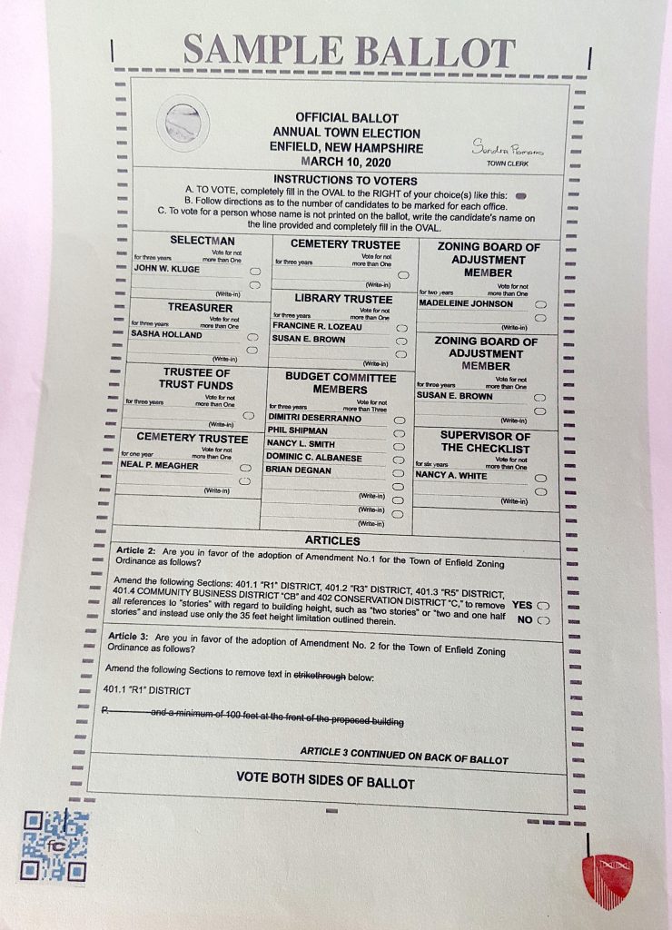 Sample Ballot - DNA Technologies